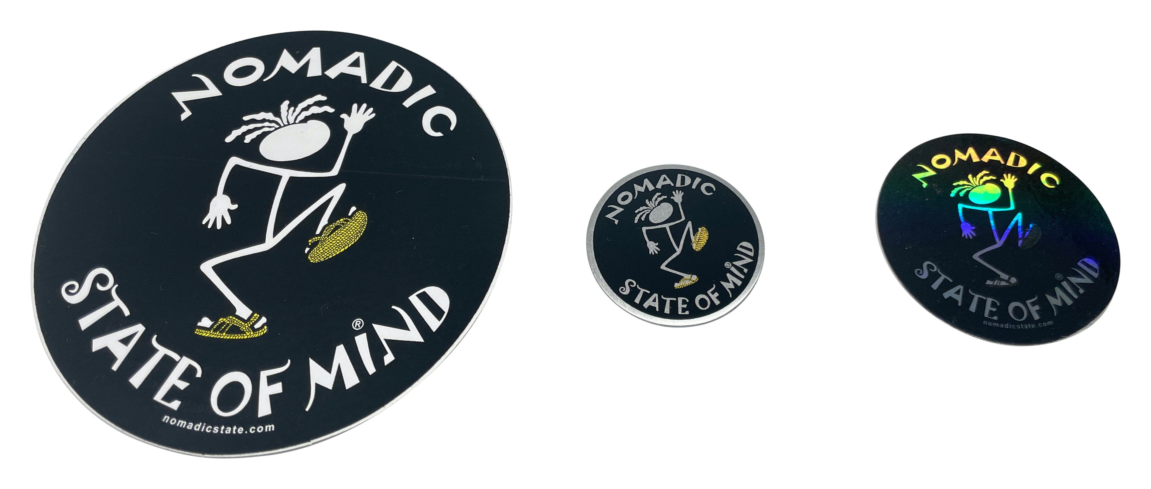 Sticker Logo-Assorted 3 pack – Nomadic State of Mind