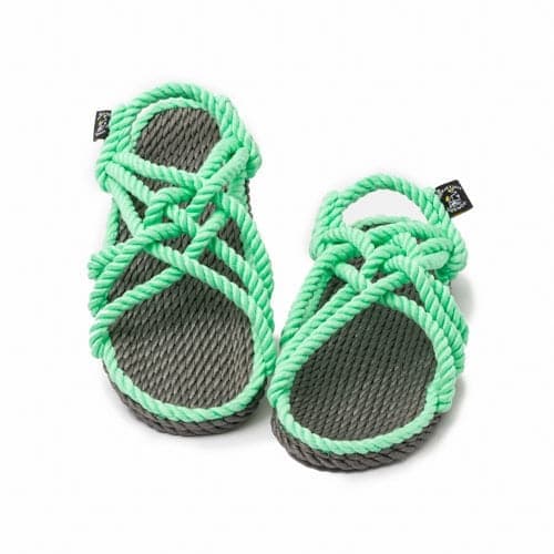 Jc Original Rope Sandal in Neon Green and Gray - Boho Sandals – Nomadic ...